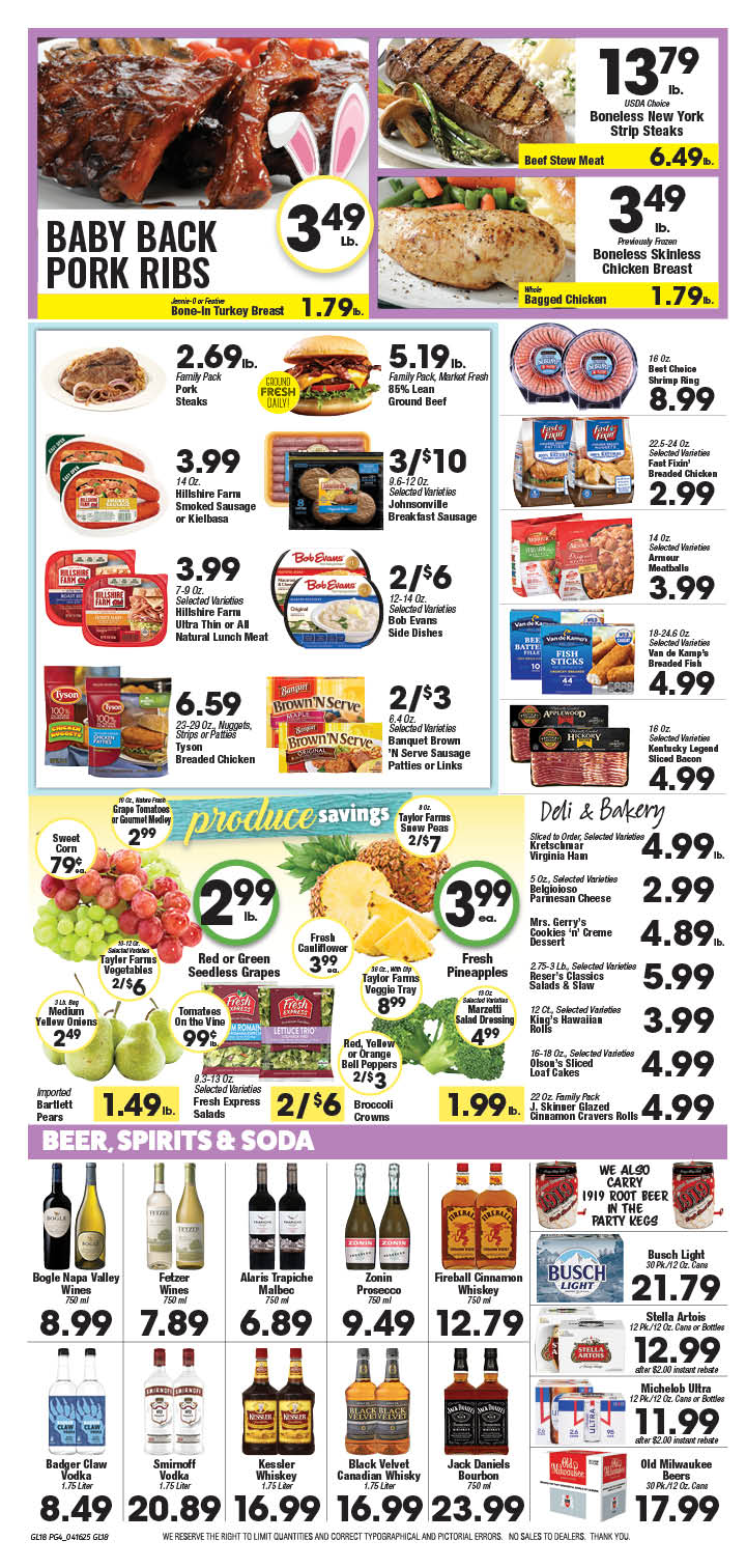 Print Weekly Specials | Thompson's IGA | Happy Easter!!